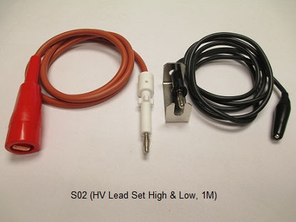 S02 HV Lead Set, high and low, 1 meter – shopchromausa
